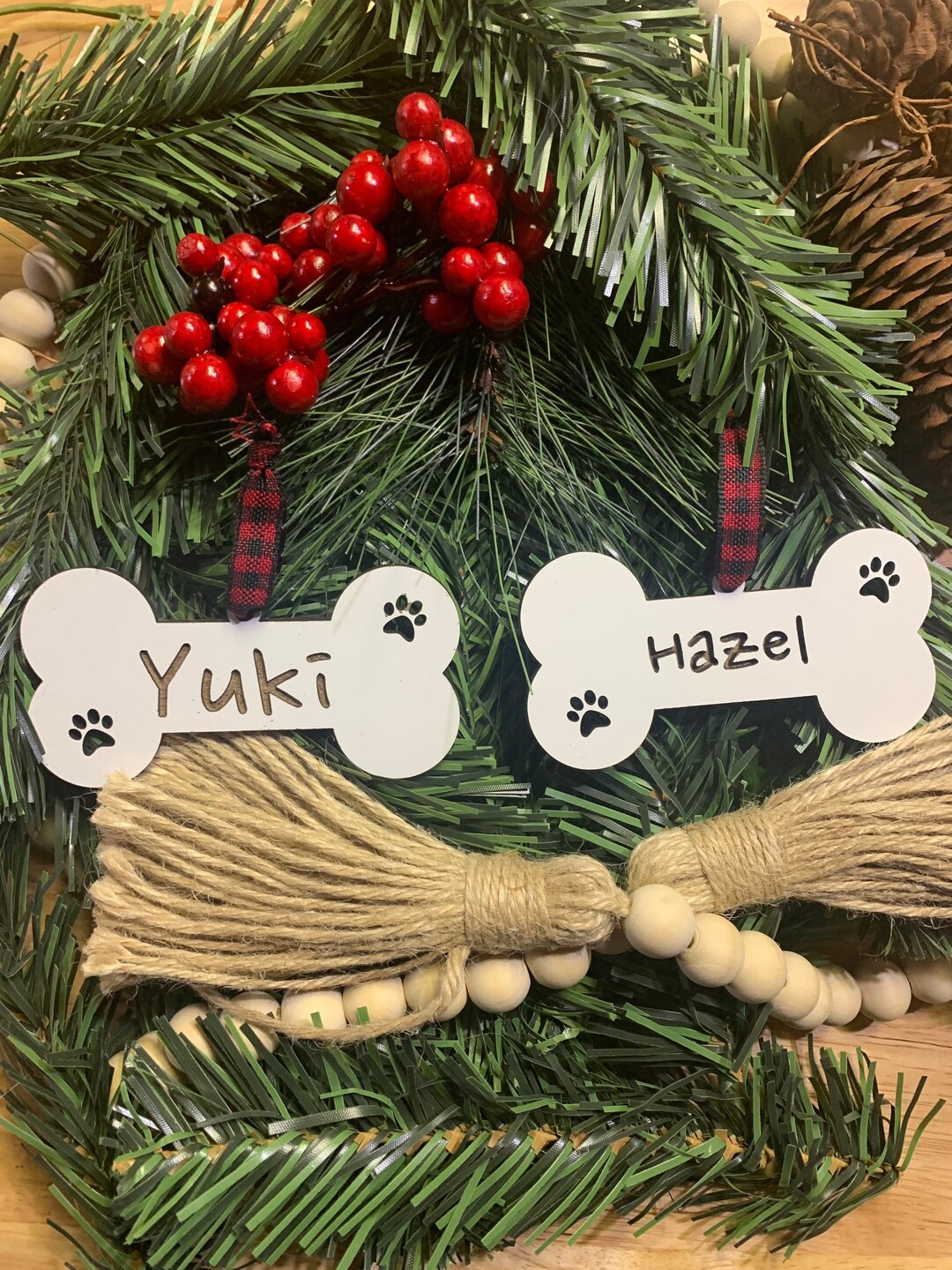 Personalized Dog Bone Ornament, FREE SHIPPING - Etsy