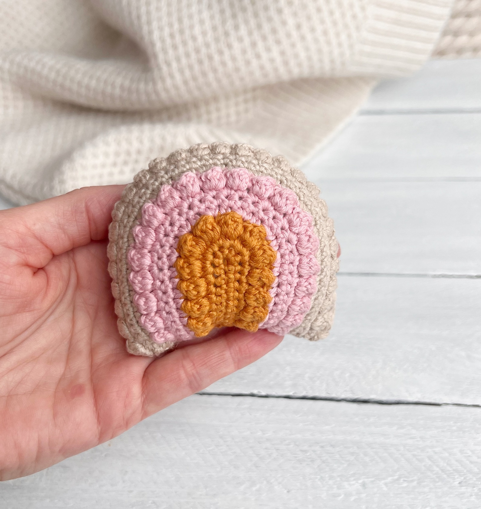 Crochet Rainbow Montessori Toy Boho Rattle Baby Toy Baby - Etsy