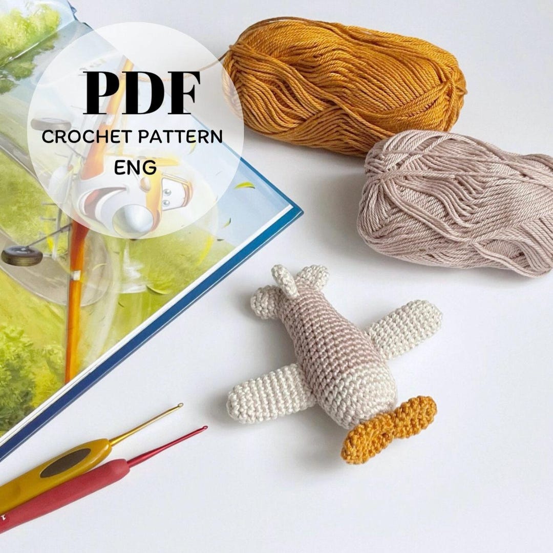 Crochet Plane Toy Pattern, Baby Boy Diy Gift, Baptism Present Idea - Etsy