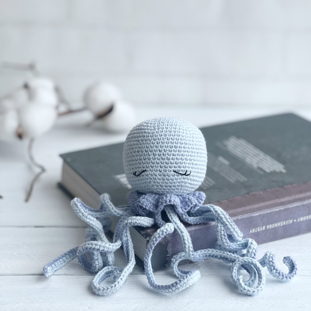 Premature Baby Octopus Toy, Octopus Rattle, Baby Announcement Gift ...