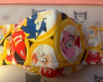 Printable Sonic Mask Template DIY Sonic Mask Blue Hedgehog Mask Mask ...