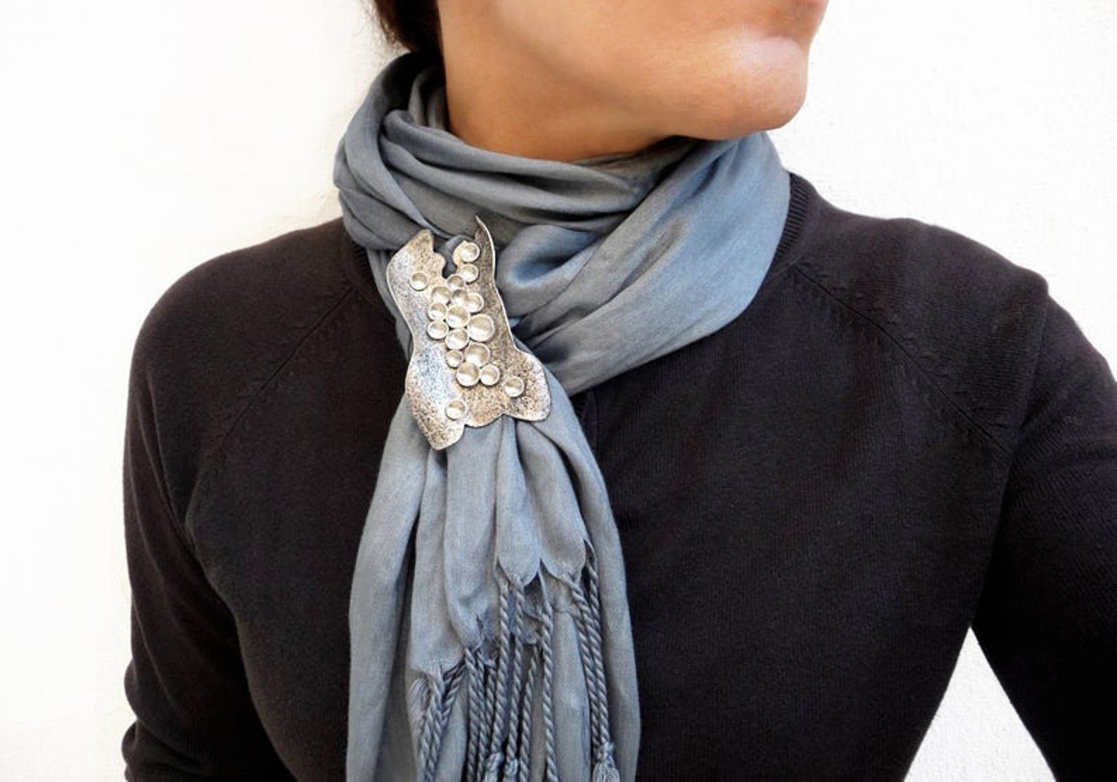 Contemporary Sterling Silver Brooch Modern Art Jewelry | Etsy