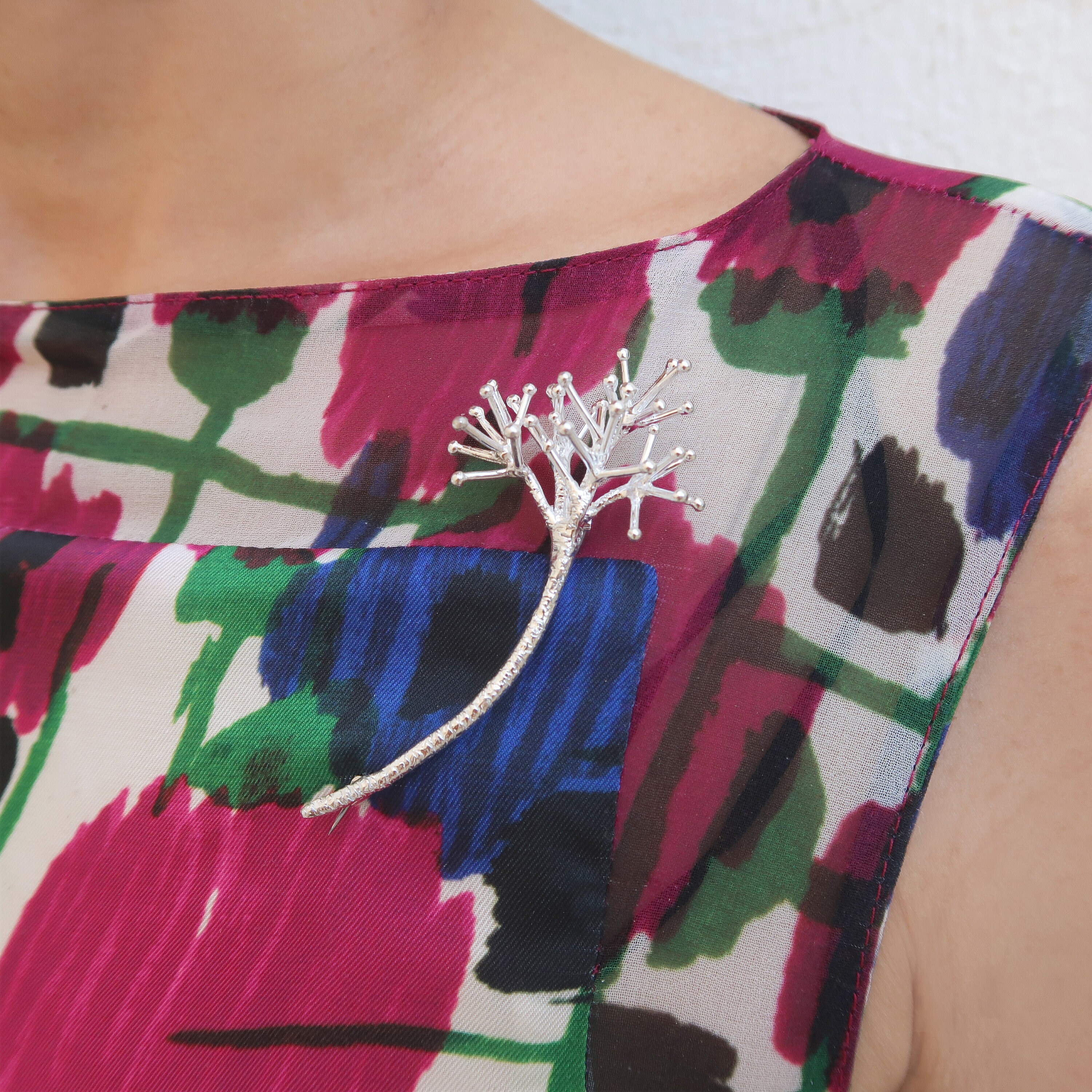 Silver Coral Tree Brooch inspired by Nature | Etsy