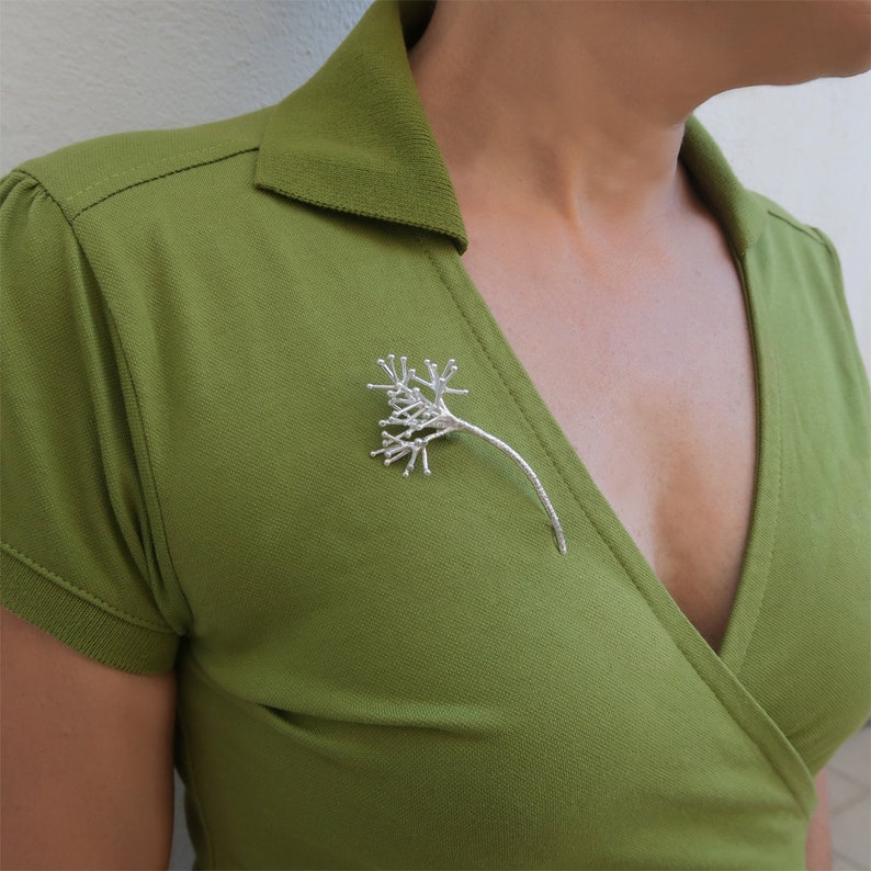 Silver Coral Tree Brooch Inspired by Nature - Etsy