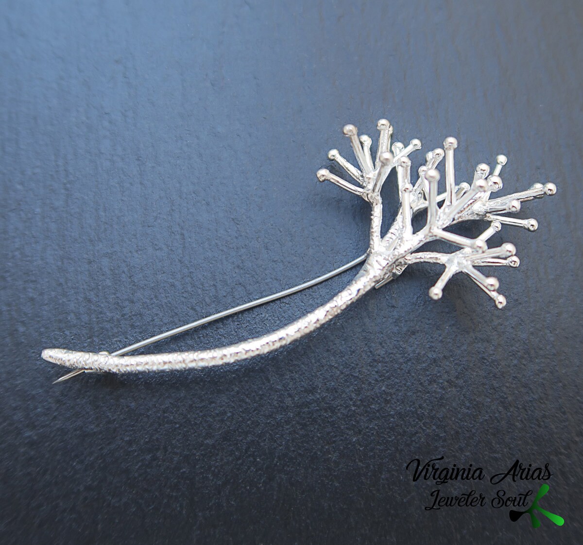 Silver Coral Tree Brooch inspired by Nature | Etsy