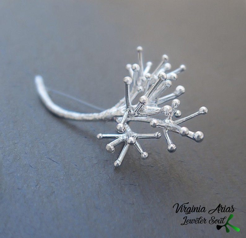 Silver Coral Tree Brooch Inspired by Nature - Etsy