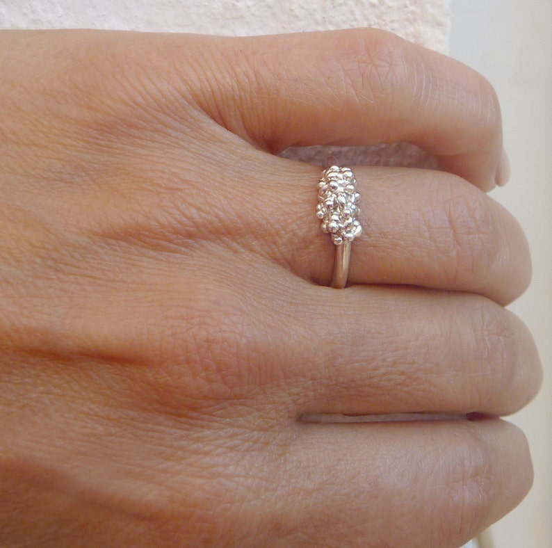 Anillo Composición Anillo minimalista Anillo Plata fina - Etsy España