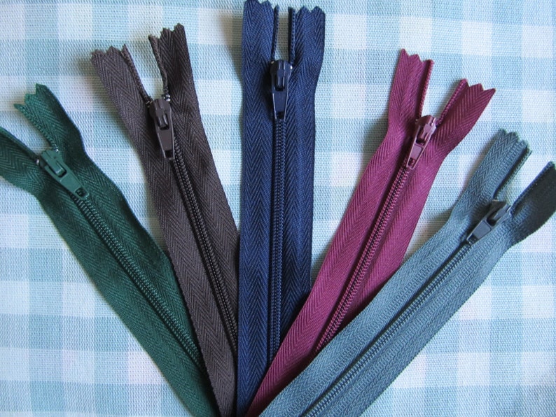 Zips 16 40cm Pack of 5 - Etsy UK
