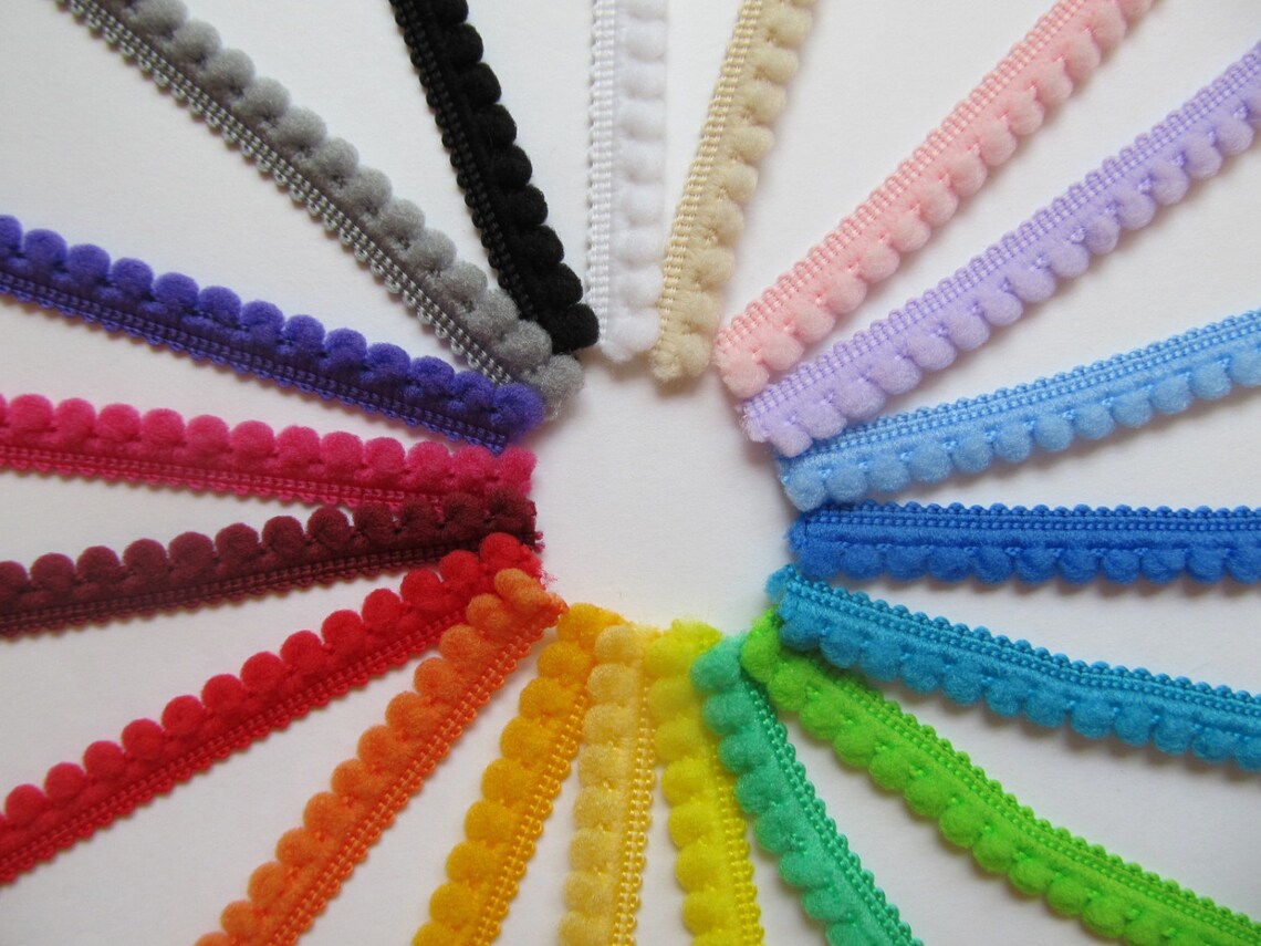Mini Pom Pom Trim 25 Metre Reel - Etsy