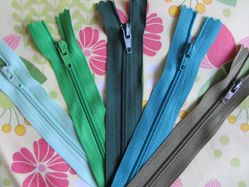 Zips - 8" (20cm) - Pack of 5 - Etsy UK