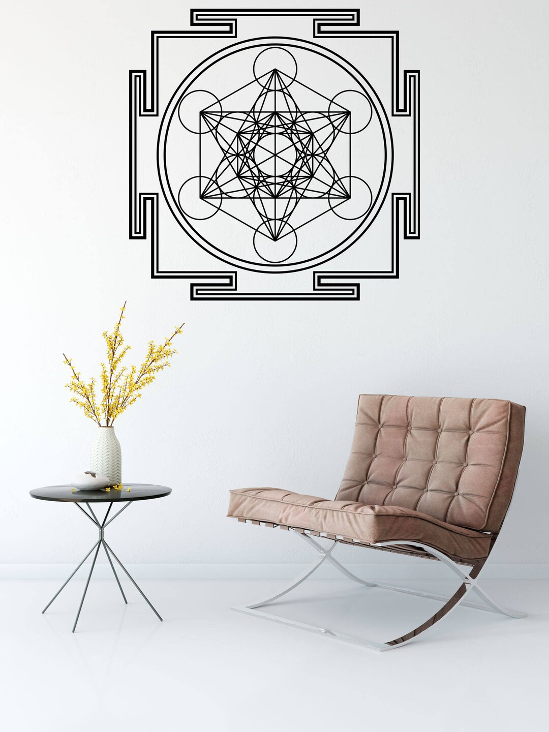 Wall Sticker Metatron Yantra - Wall Decal - Etsy