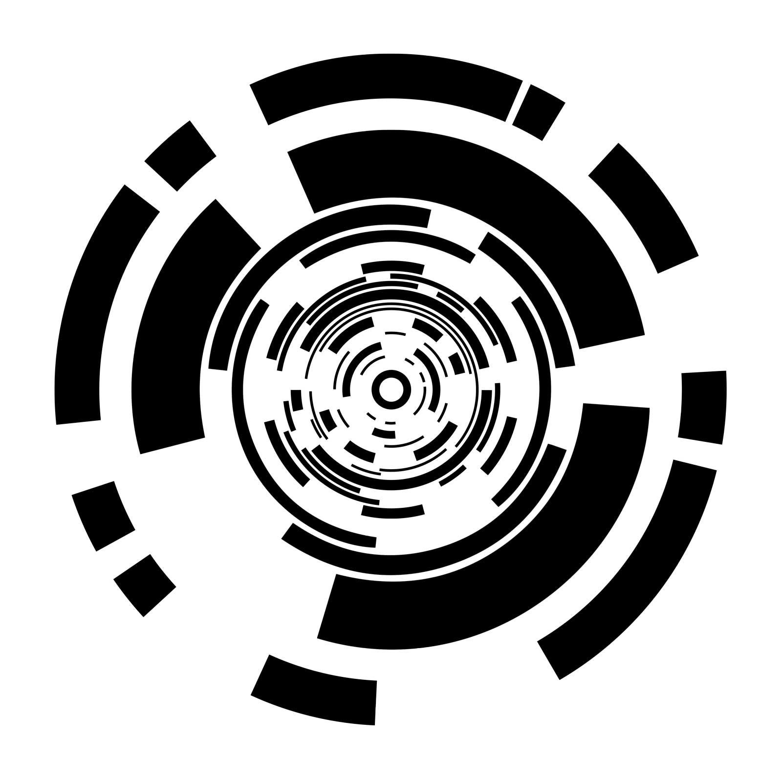 Wall Sticker Circle Abstract Wall Decal - Etsy