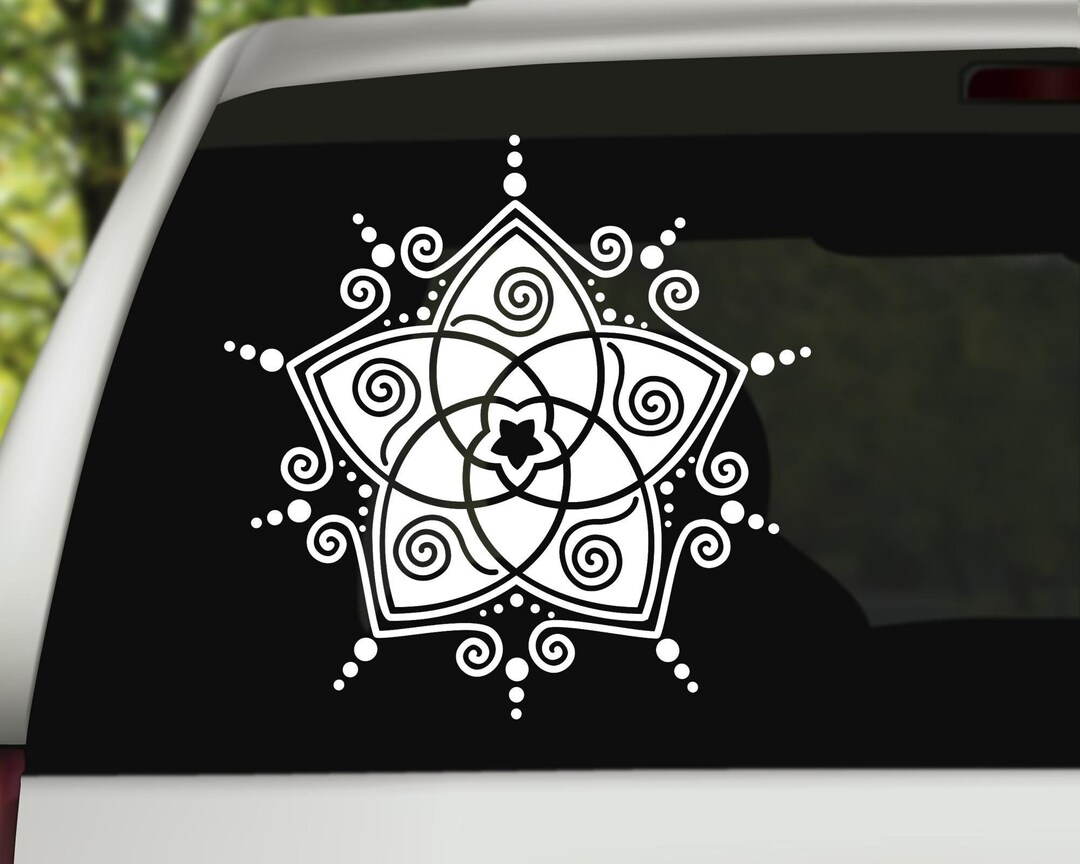 Flower of Venus Sticker - Self-adhesive and Residue-free - Sizes and ...