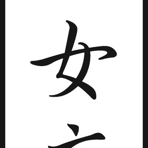 Canvas Print Calligraphy - Chinese Characters - Zodiac - Etsy