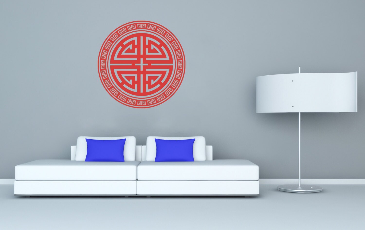 Wall Sticker Four Blessings Wall Decal Good Luck Symbol - Etsy