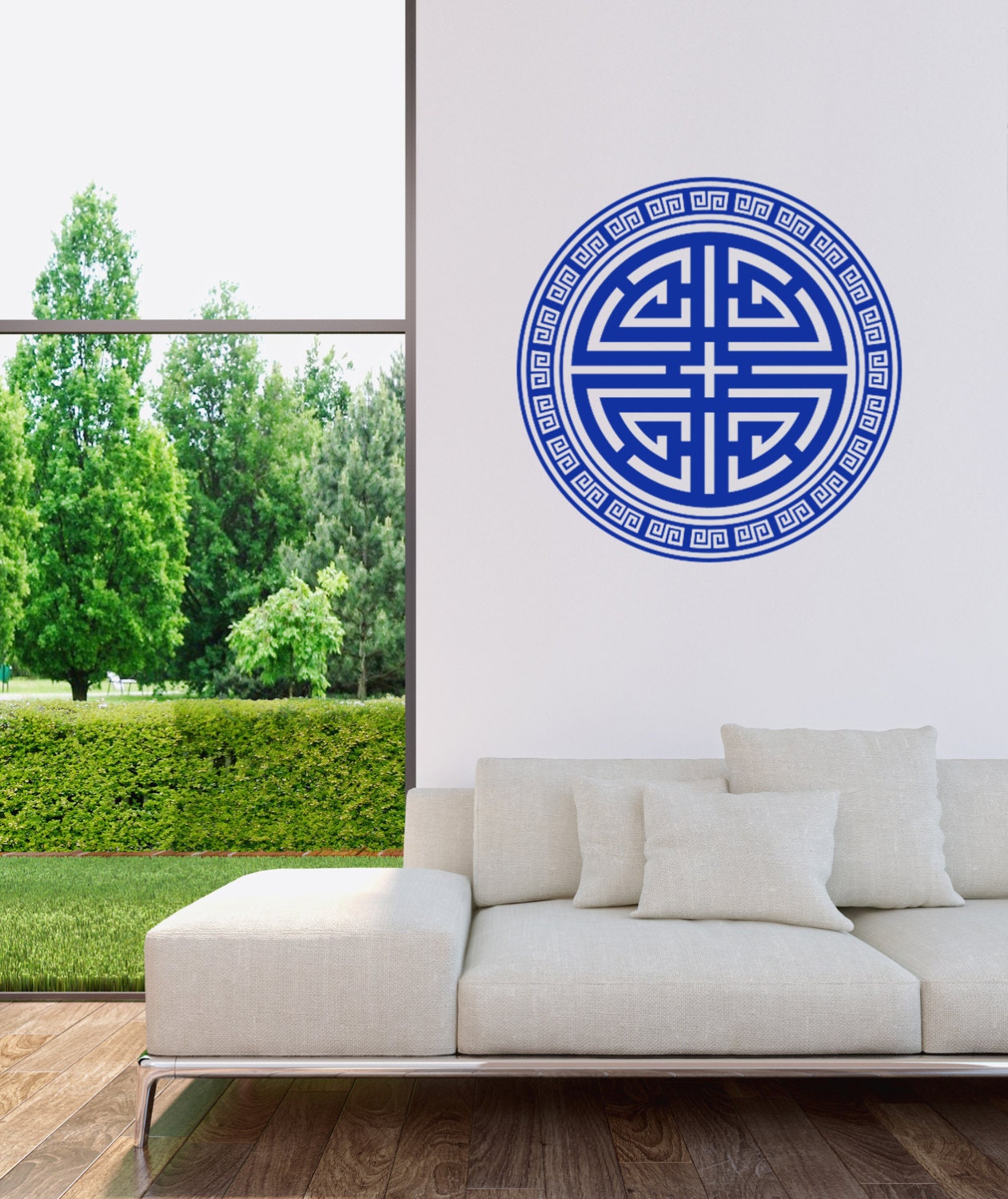 Wall Sticker Four Blessings Wall Decal Good Luck Symbol - Etsy