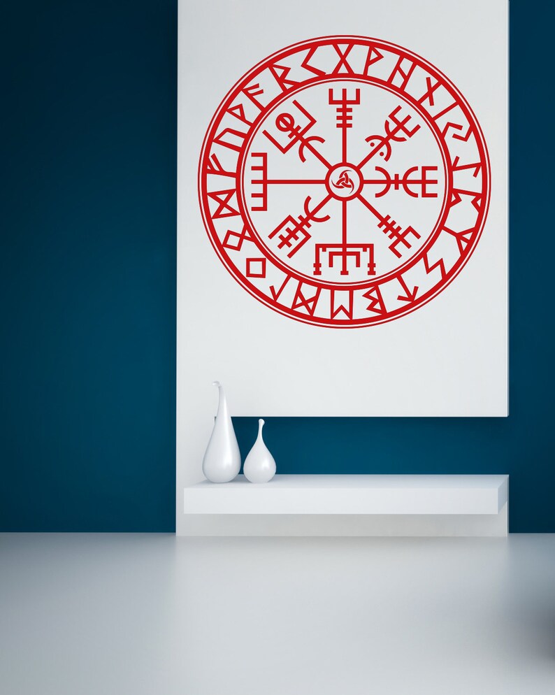 Wall Sticker Vegvisir Wall Decal Norse Protection Symbol - Etsy