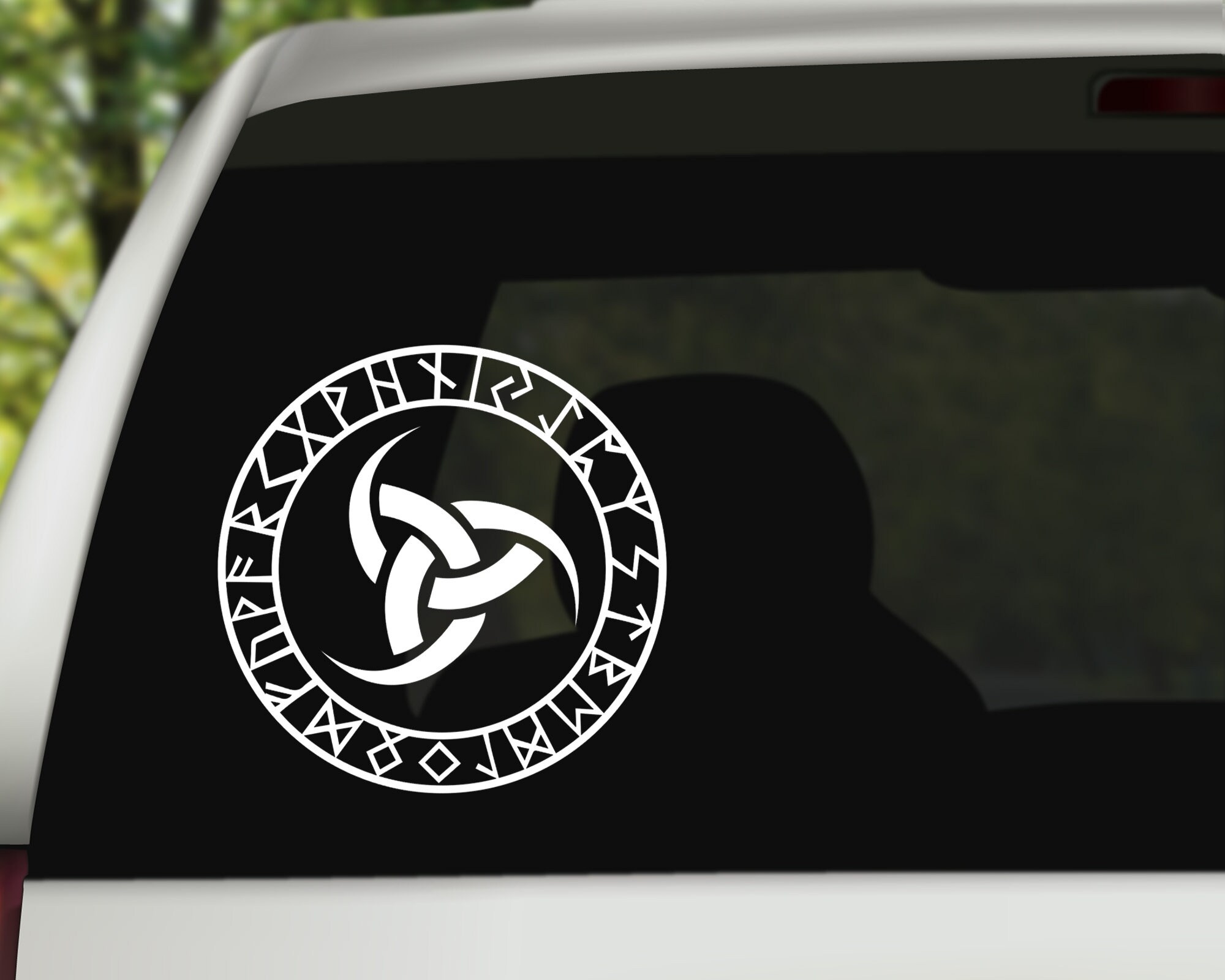 Bumper Sticker Triple Horn of Odin - Etsy