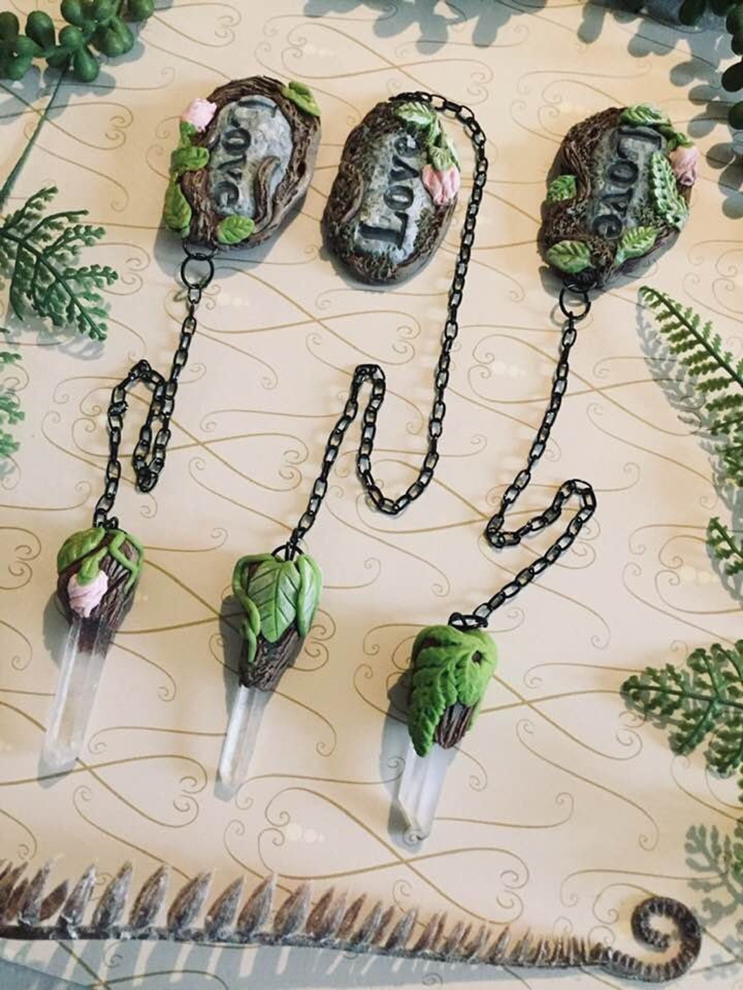 Pendulum | Love Pendulum | Hand Made Pendulum | Scrying Tool | Crystal ...