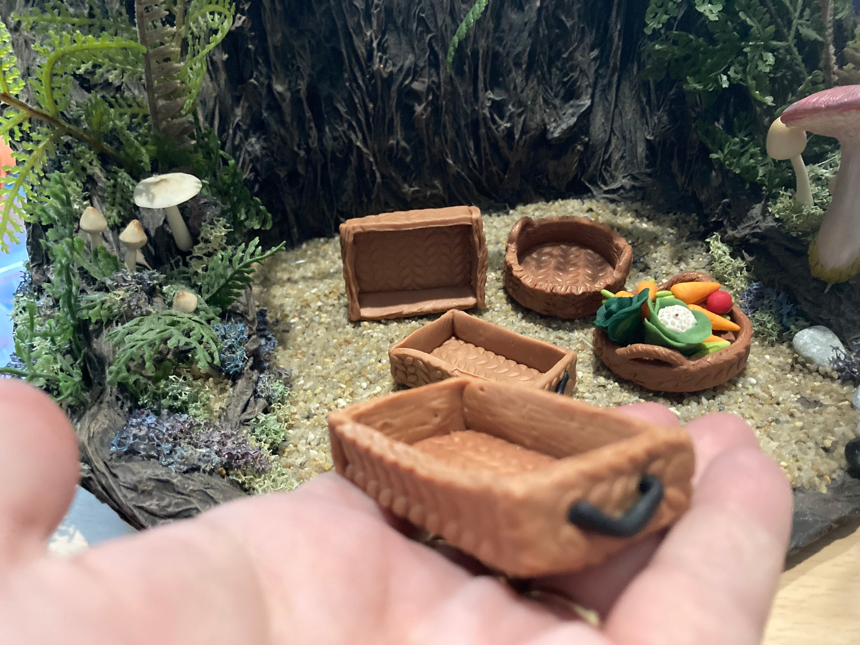 Miniature Hand-made Crates Baskets Buckets Food Container - Etsy Australia