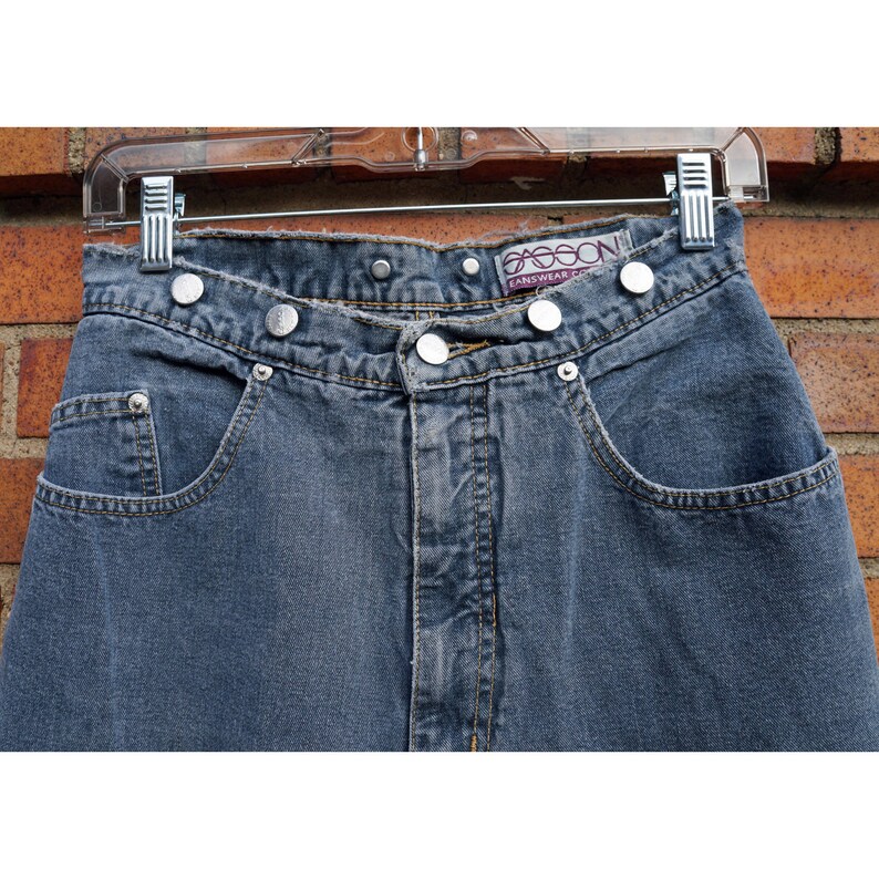 Vintage Sassoon 80s Mom Jeans, High Waist Tapered Leg, Denim, Suspender ...