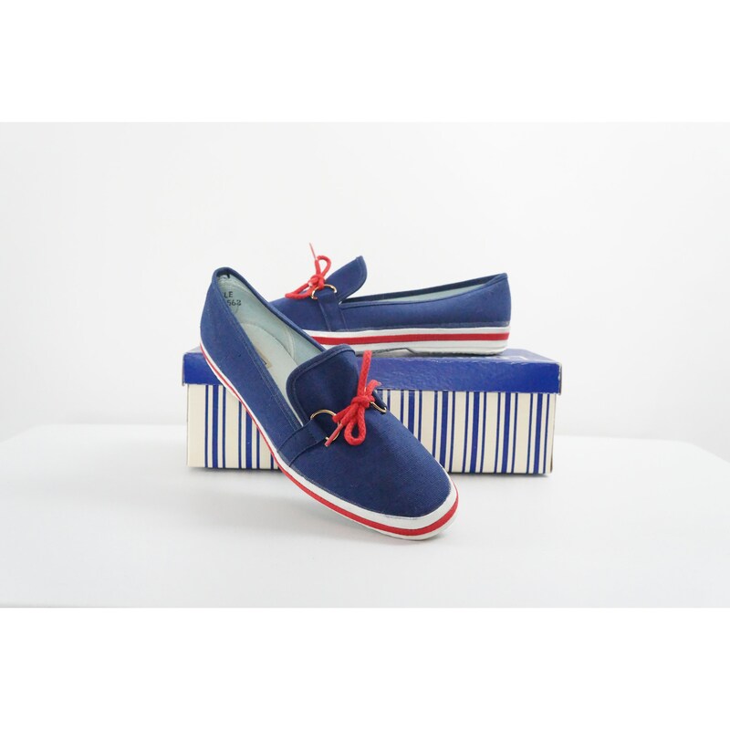 Blue Canvas Shoes - Etsy