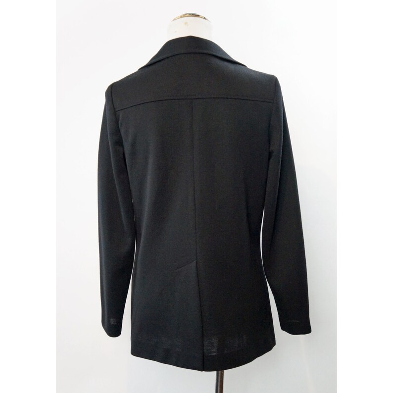 Vintage 70s Blazer Jacket Marty Gutmacher Black With Gold - Etsy