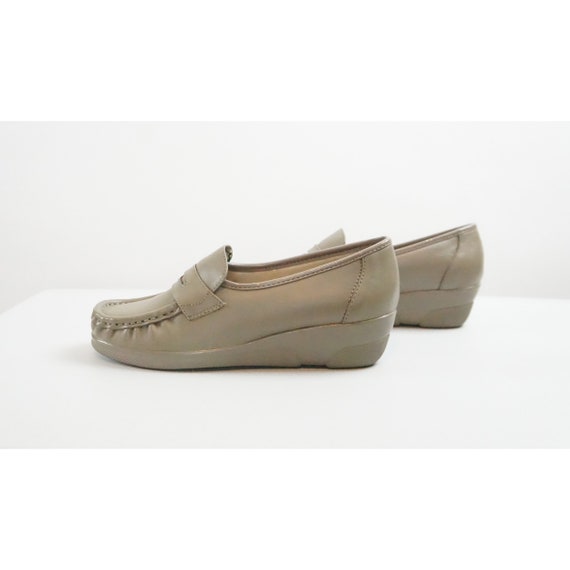 Vintage Softspots Loafers, Wedge Heel, Comfort, Leath… - Gem