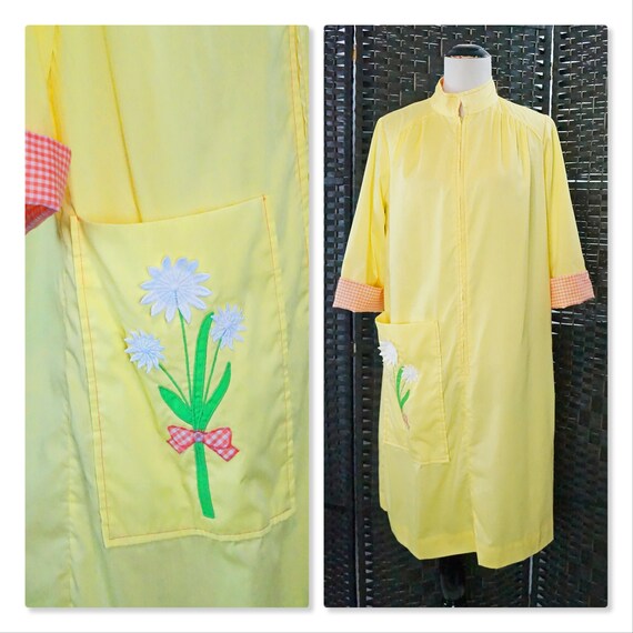 Vintage 60s Model's Coat Robe Yellow Lightweight Spring | Etsy
