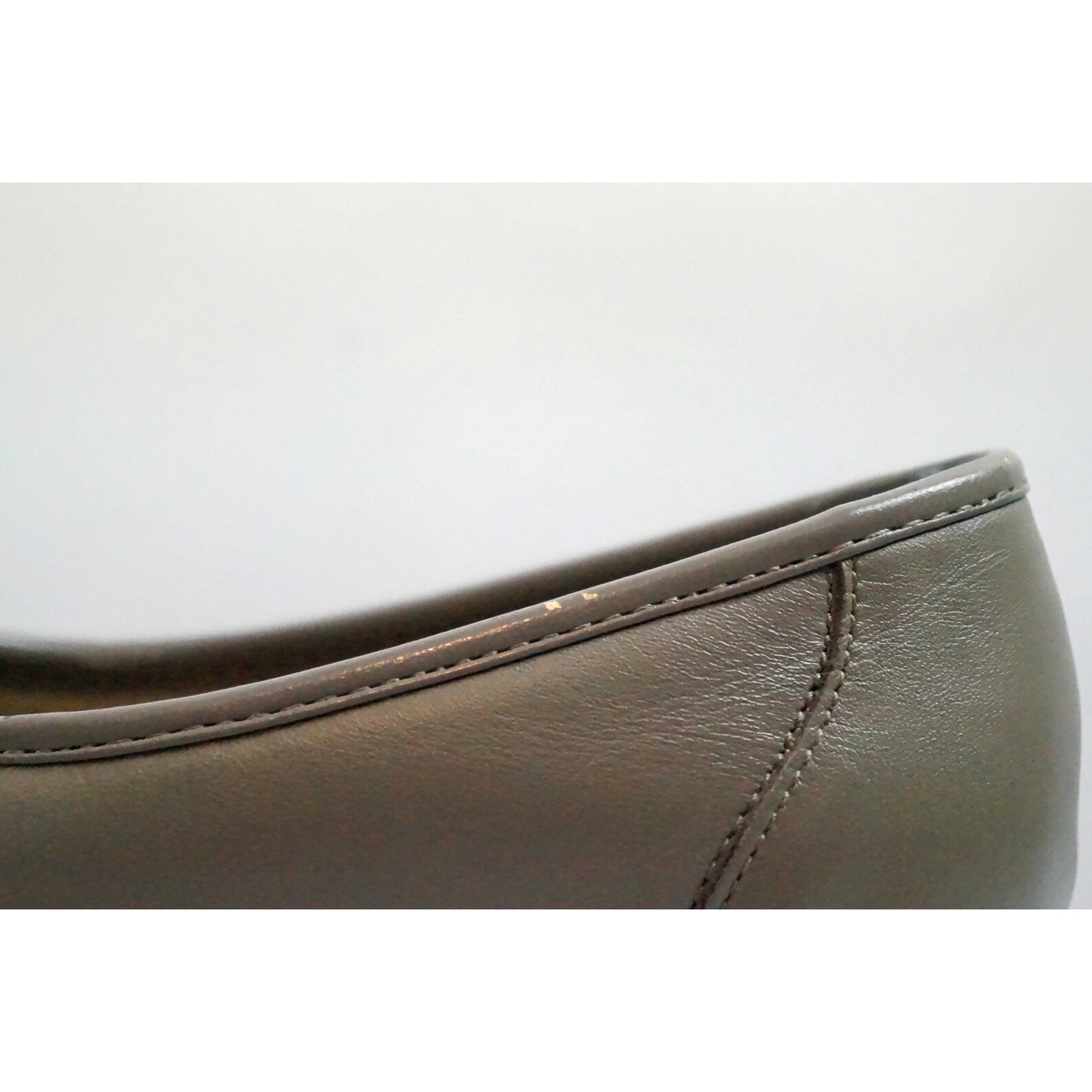 Vintage Softspots Loafers, Wedge Heel, Comfort, Leather, Neutral Gray ...