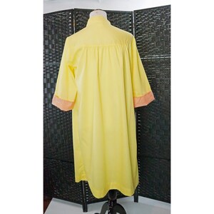 Vintage 60s Model's Coat Robe, Yellow, Lightweight Spring, Applique ...