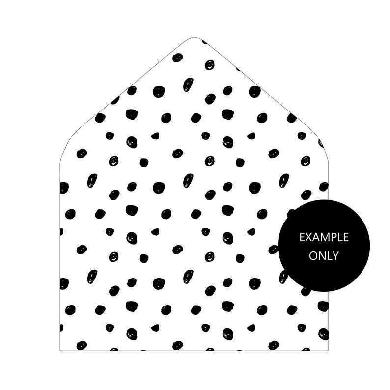 5x7 ROUNDED Flap Envelope Liner TEMPLATE A7 Printable Etsy