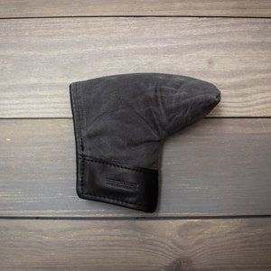 Waxed Cotton Duck and Leather Putter Cover Handcrafted Golf - Etsy