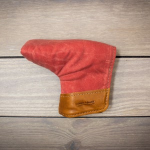 Waxed Cotton Duck and Leather Putter Cover, Handcrafted, Golf ...