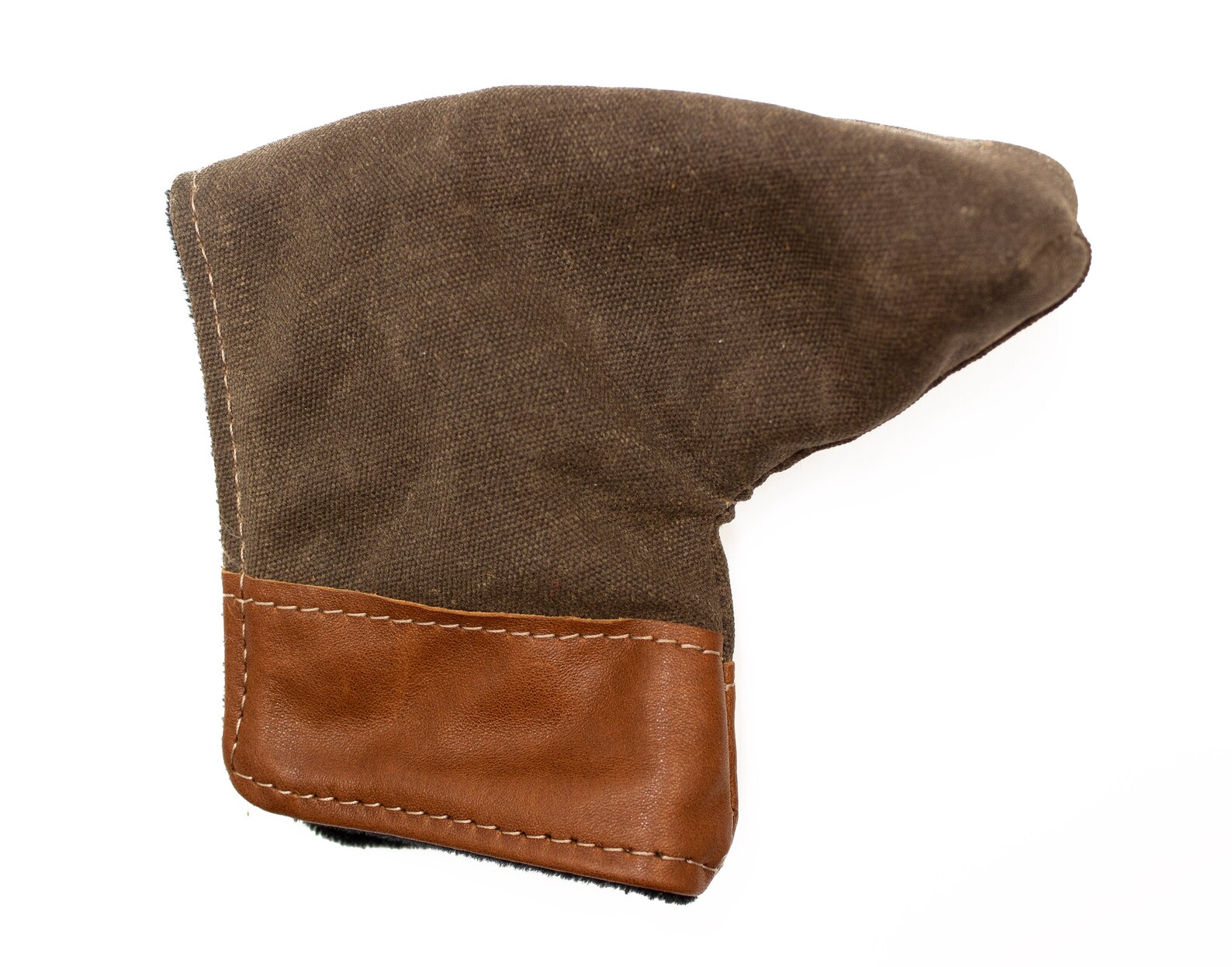 Waxed Cotton Duck and Leather Putter Cover Handcrafted Golf - Etsy