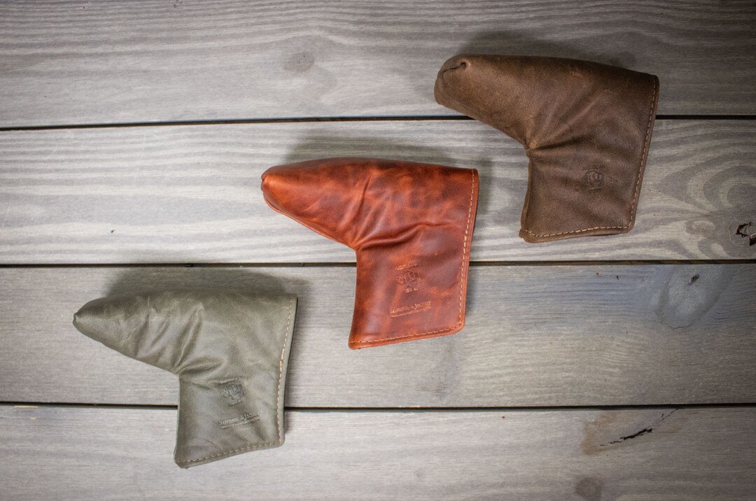 Bison Leather Putter Cover, Handcrafted, Gifts for Golfers, Putter Head ...