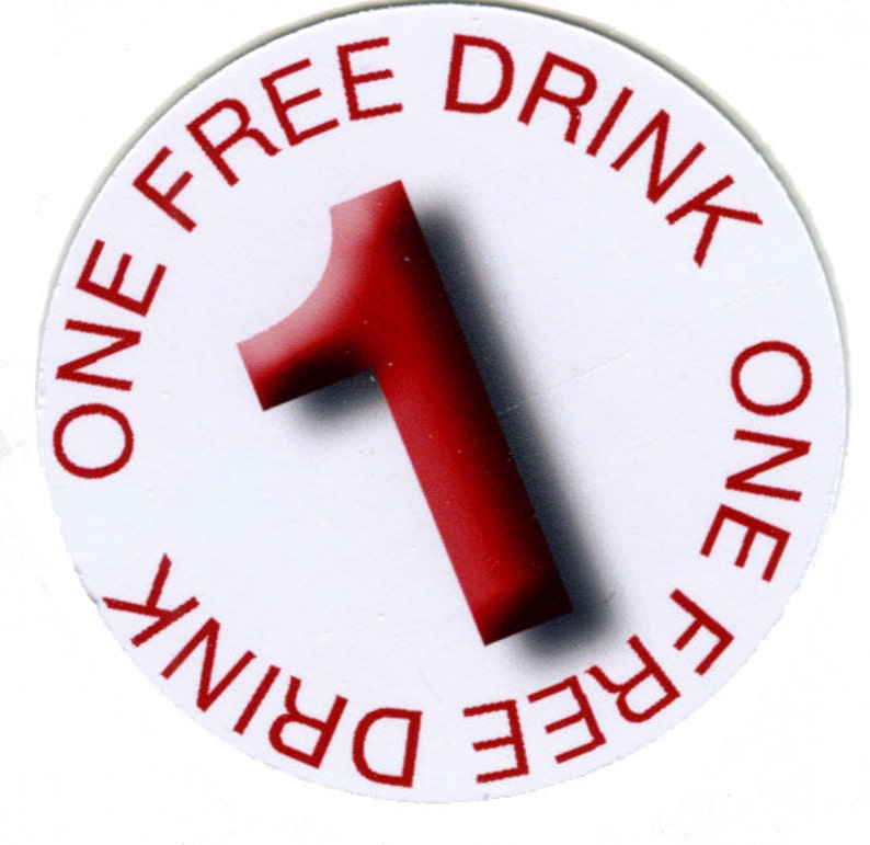 Personalised Drinks Tokens, Pack of 100, Use at Parties to Give Guests ...