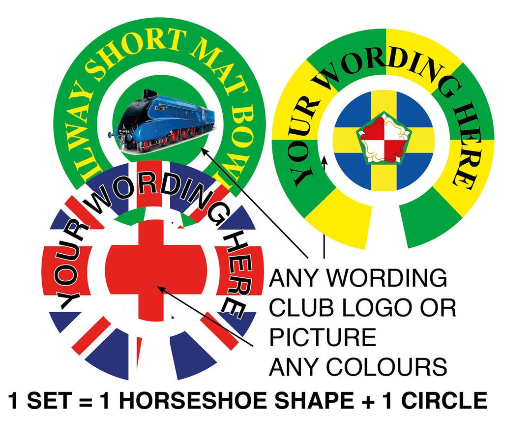 Bowls Stickers, Fully Personalised With Any Words or Artwork, Indoor ...