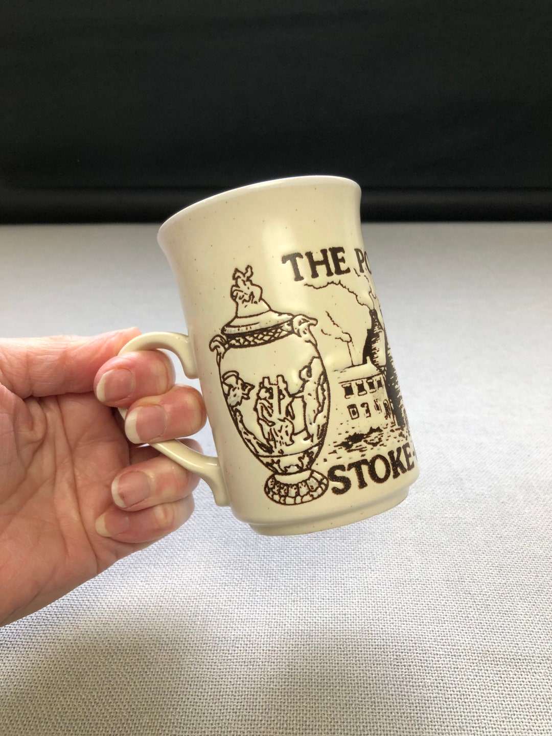 Vintage Ashdale Pottery Mug, Stoke-on-trent Souvenir, Made in England ...