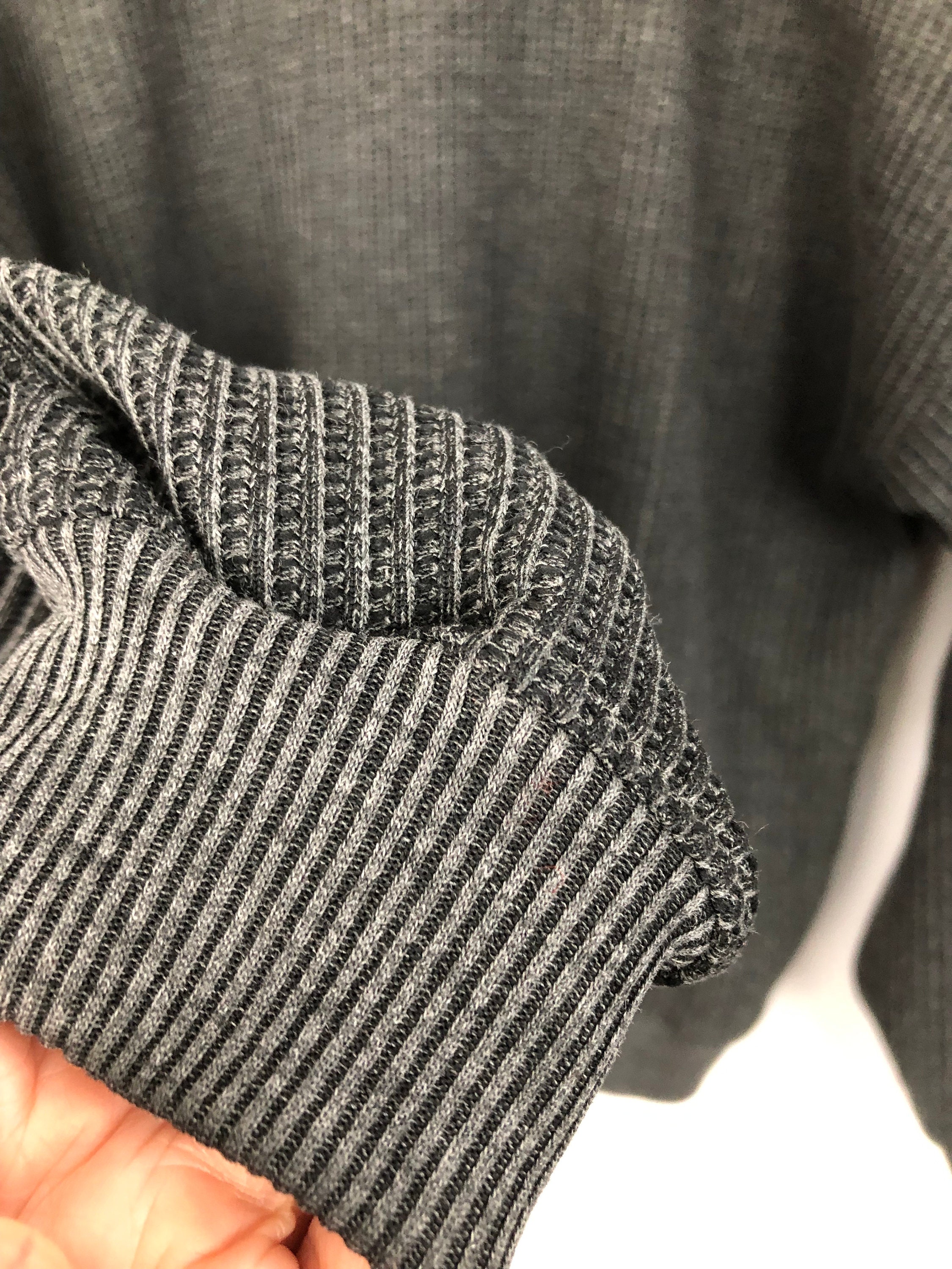 Vintage 80s Huckapoo Huck A Poo Grey Gray Pullover Reverse Weave Sz ...