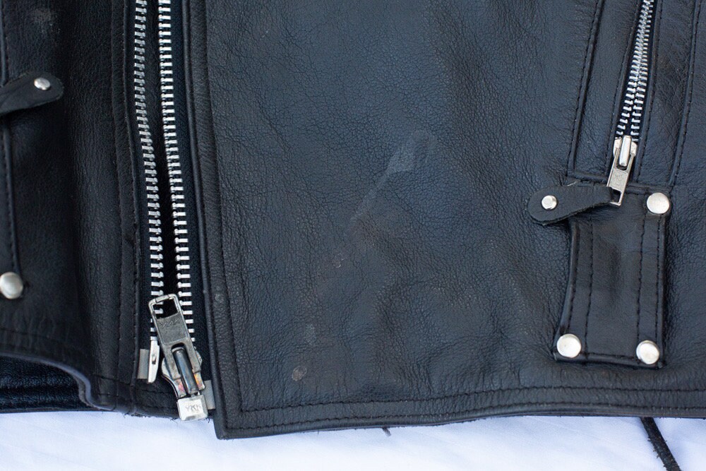 Rare Unusual Vintage Unik Leather Jacket Zip off Sleeves Size | Etsy