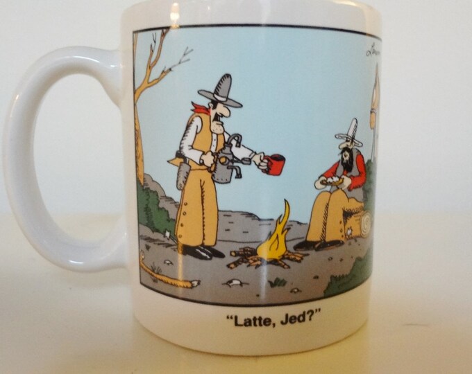 1991 Far Side Mug - Gary Larson - Far Side Cup - Latte Jed - Coffee ...
