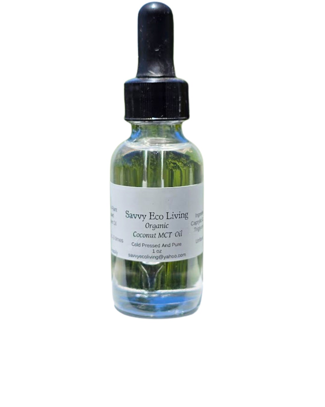 Organic MCT Oil, Coconut MCT Oil in Glass Bottle With Dropper 1 Oz - Etsy
