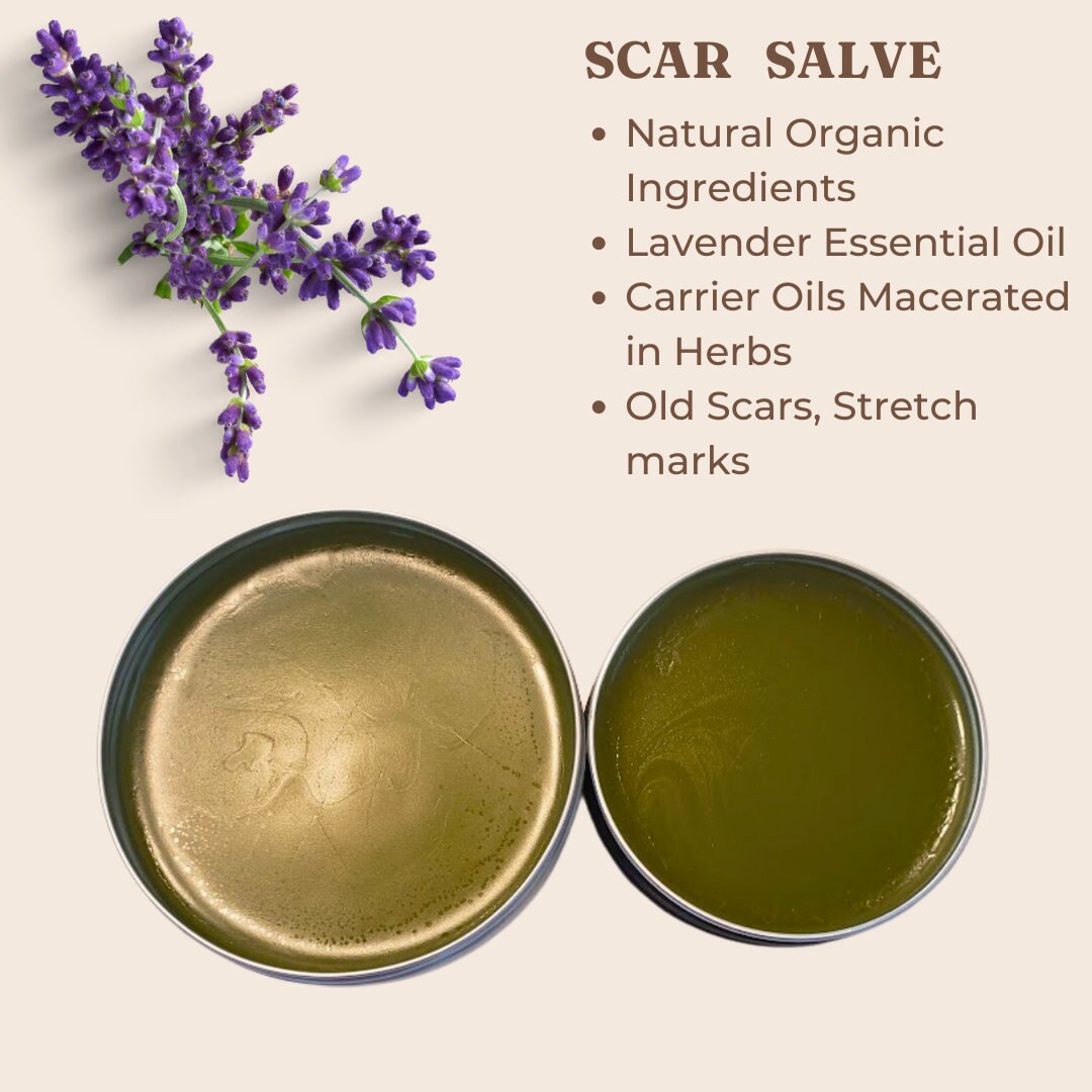 Comfrey Calendula Scar Salve: Natural Herbal Skincare Lavender, Old and ...