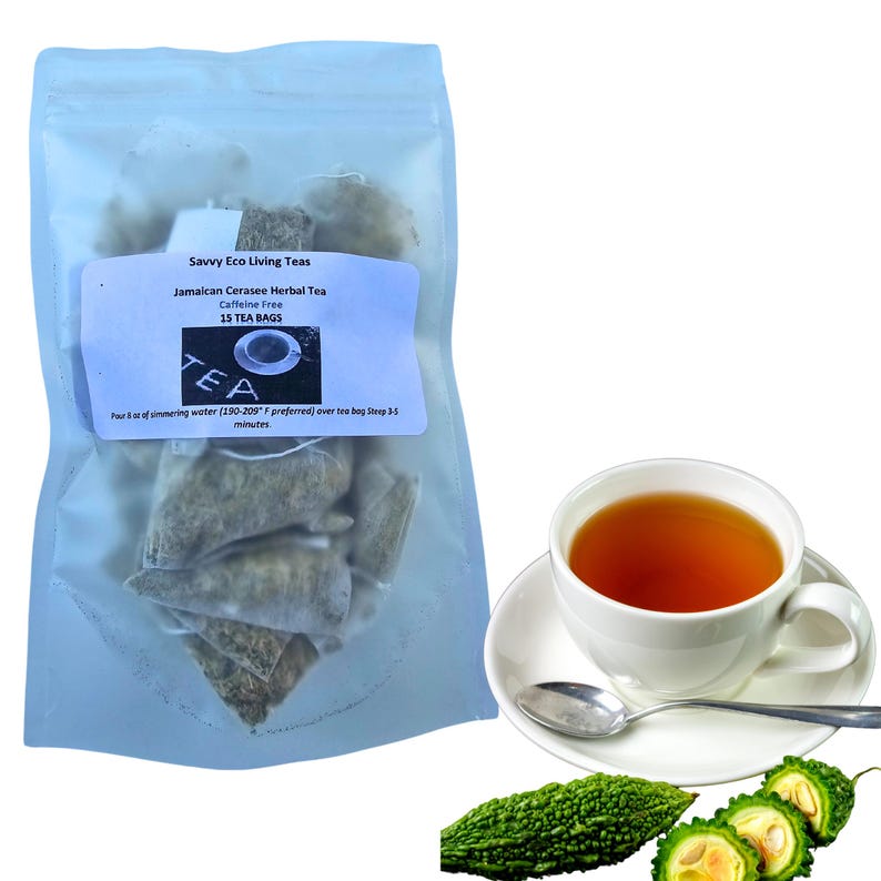 Jamaican Cerasee Herbal Tea Bags - Caffeine Free (15 Count) - Etsy