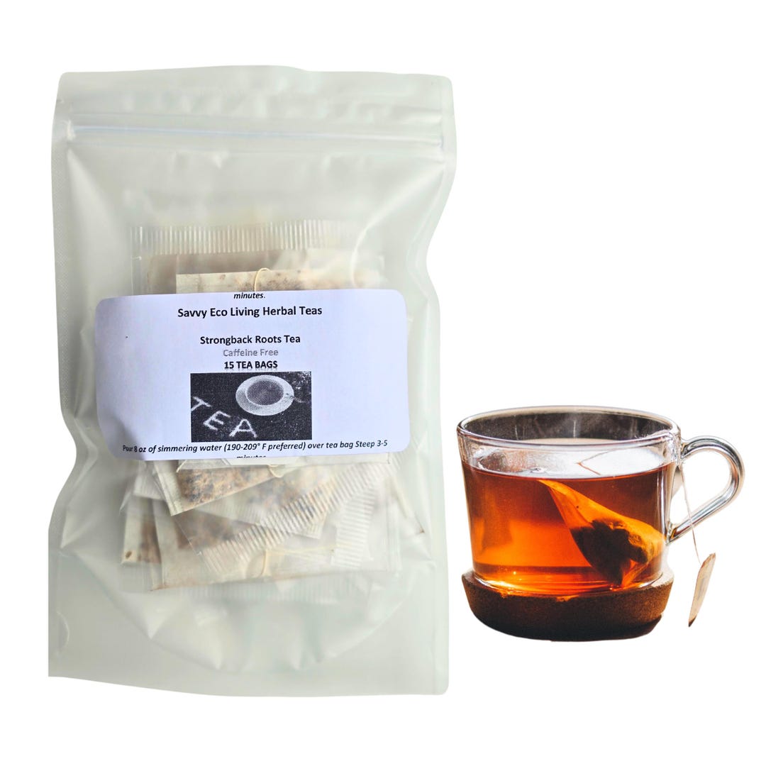 Strongback Roots Tea With Chaney Root, Jamaican Sarsaparilla Root ...