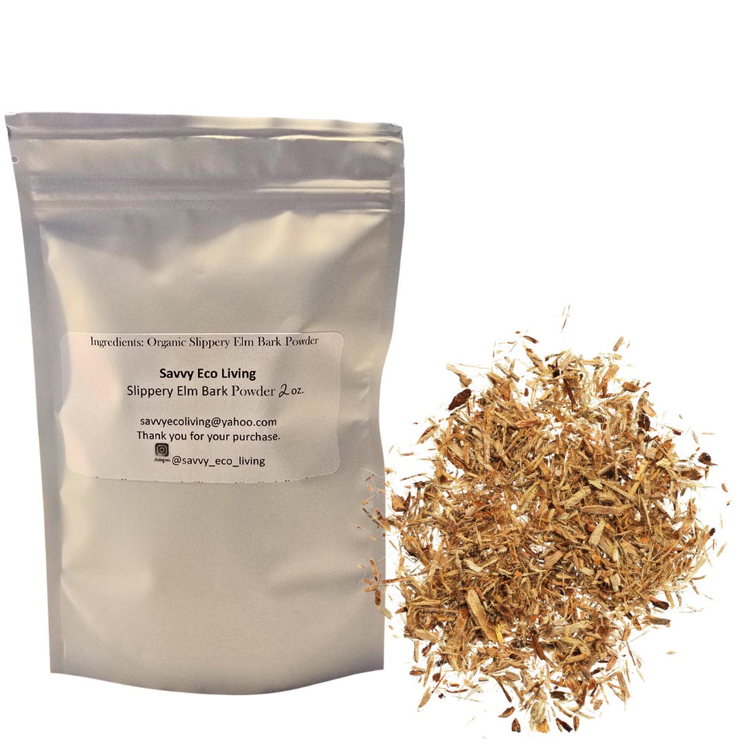 Slippery Elm Bark Powder Organic 2oz - Etsy