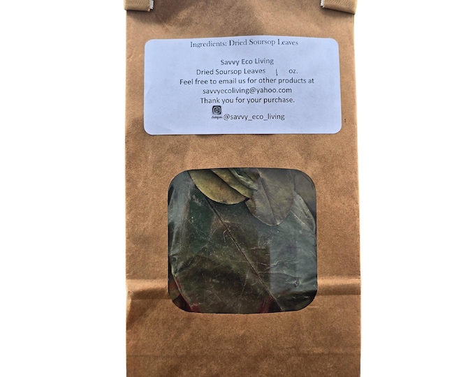 Dried Soursop Tea Leaves 1 Oz / Soursop Leaf Tea / Handpicked, Sundried ...