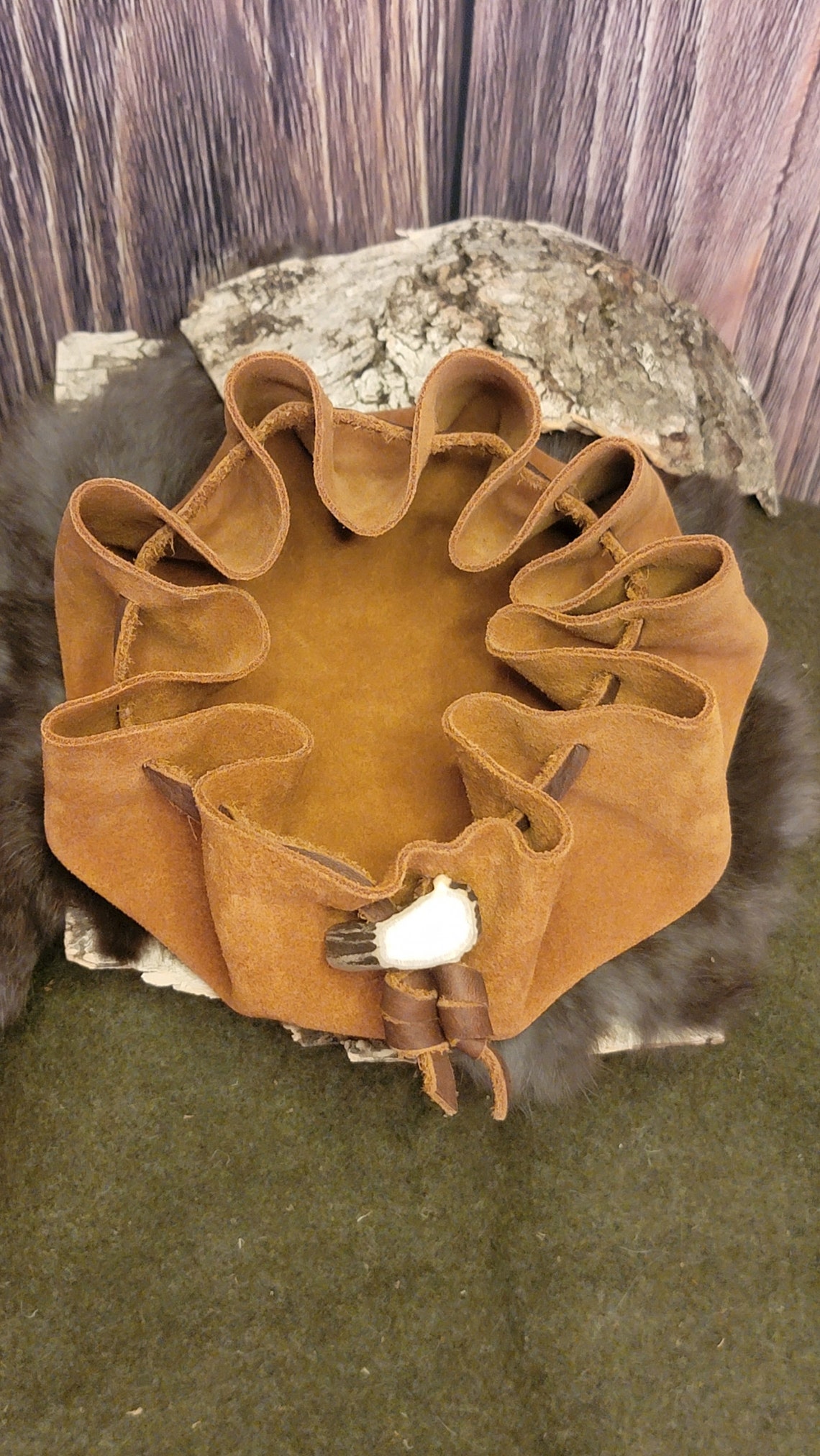 Three Suede Pouch Set - Etsy