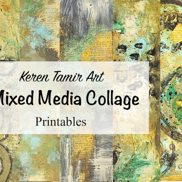 Mixed Media Collage - Etsy